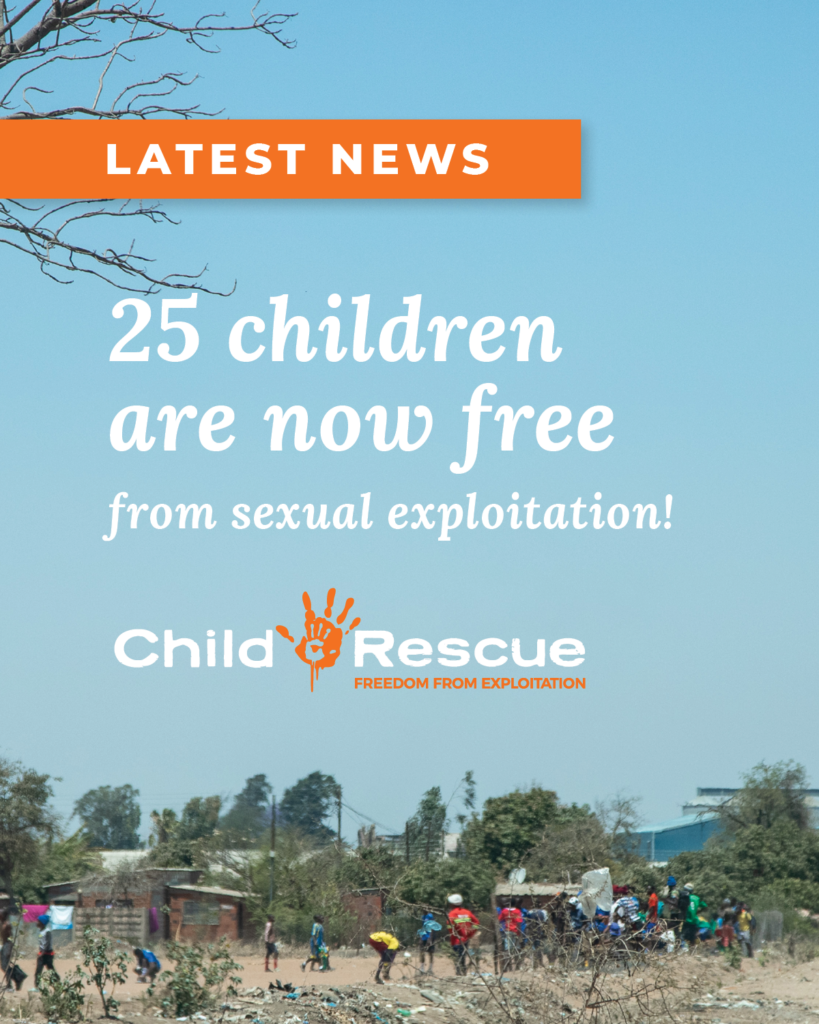 Twenty-five children are now free from sexual exploitation - Child Rescue | Child Rescue